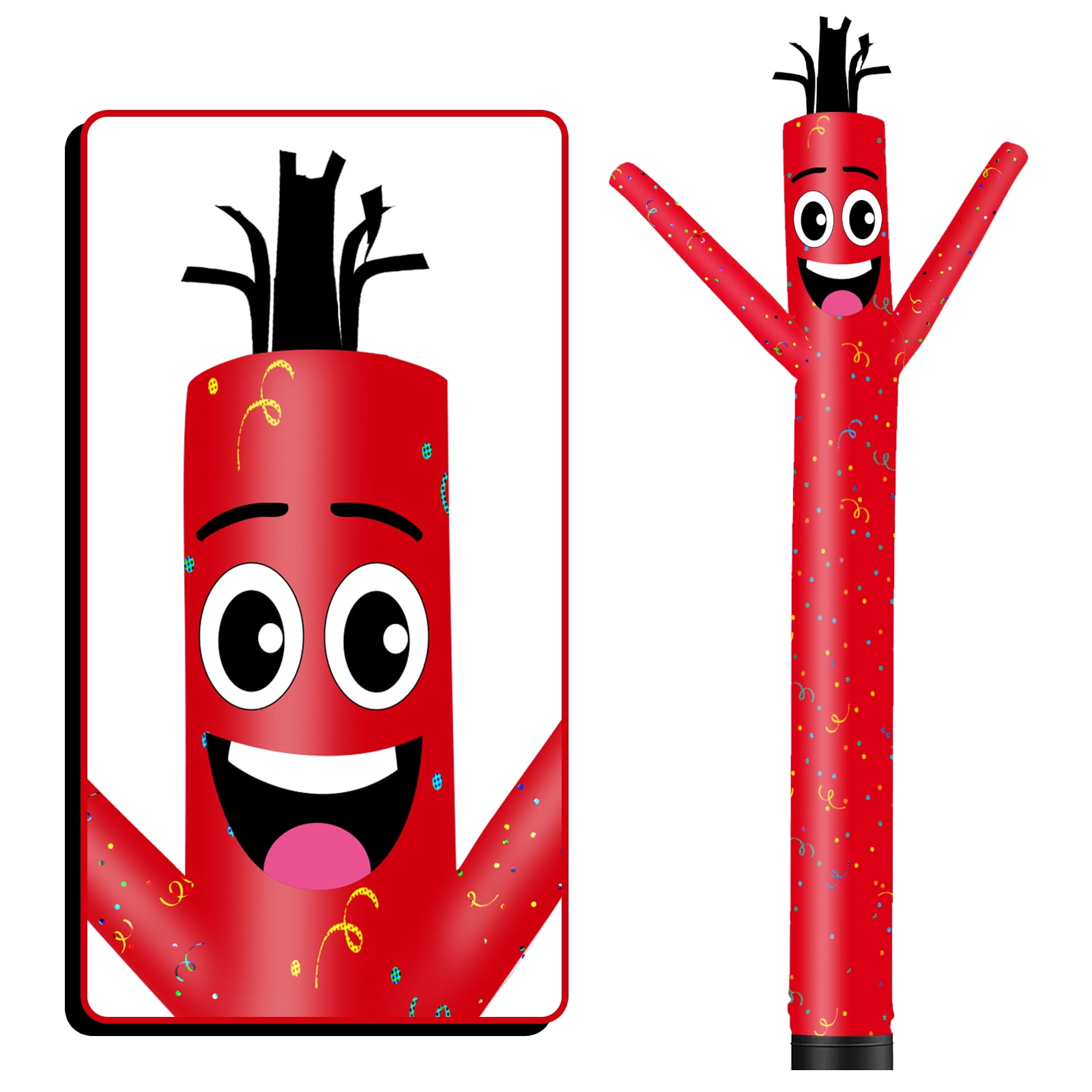 Colored Ribbon Inflatable Tube Man Wacky Wavy Dancing Guy for Outdoor ...