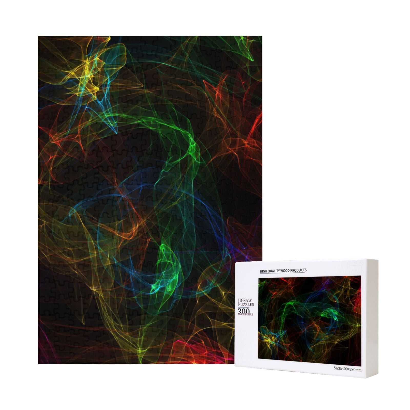 Colored Smoke 1 Picture Puzzle For Adults - 300 Piece Of Wooden Puzzle ...