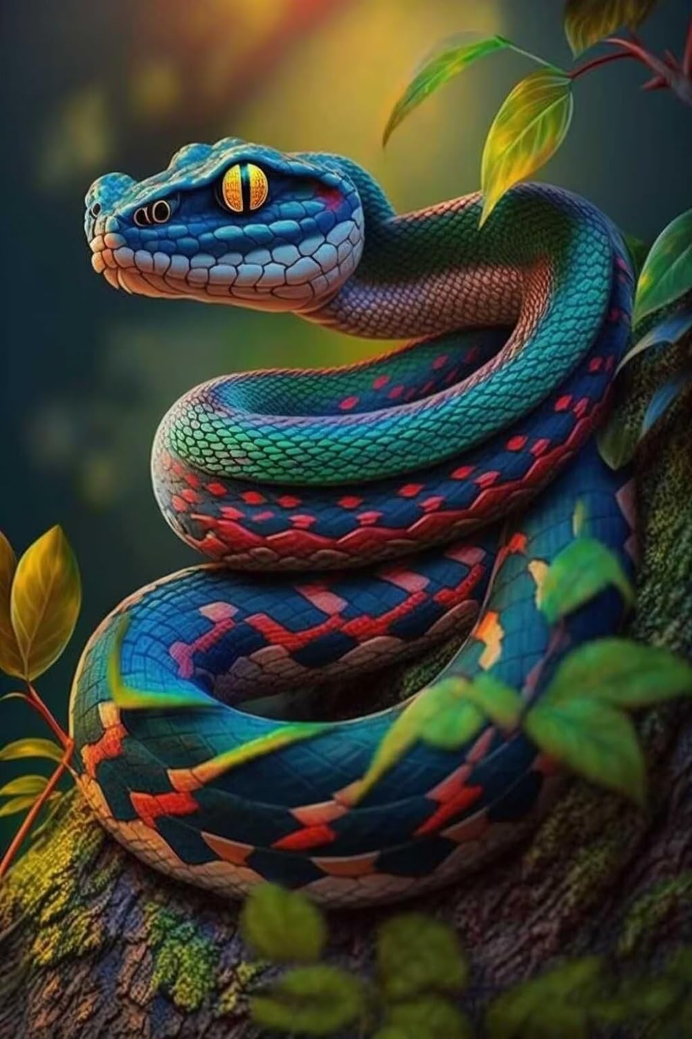 Colored Snake Jigsaw Puzzles for Adults and Kids 1000 Piece Educational ...