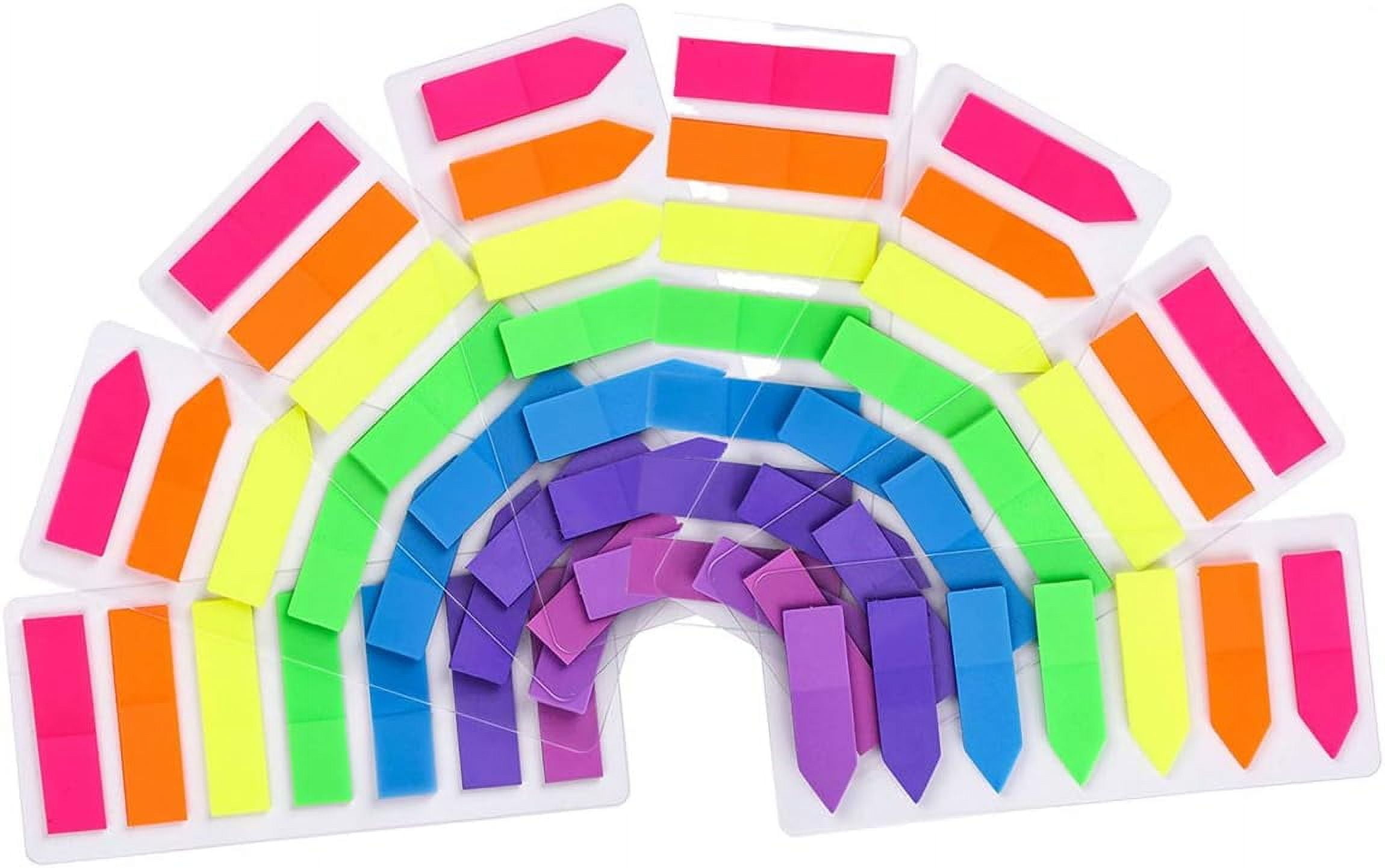 Colored Sticky Neon Flags Index Tabs Page Markers Highlight Strips ...