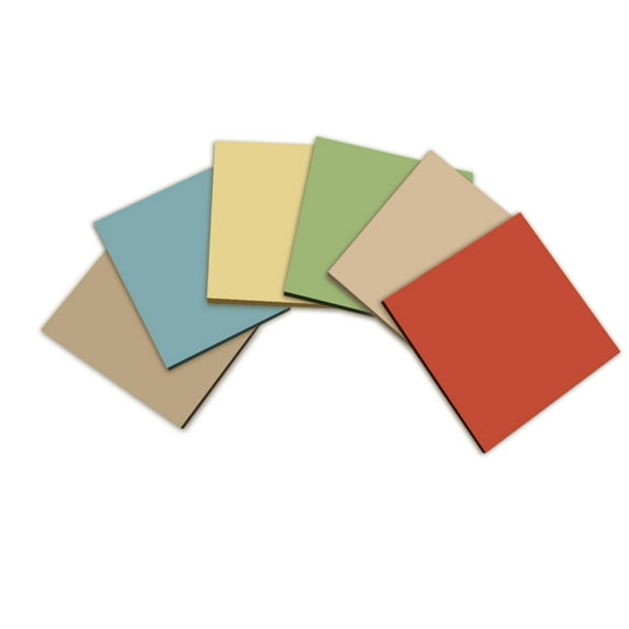 Colored Sticky Notepads Blank Note Paper 3x3Inch Pocket Note Pad Self ...