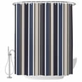 Colored Stripes Shower Curtain, Waterproof Shower Curtains for Bathroom ...