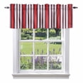 Colored Stripes Valances for Windows Abstract Red White Black Vertical ...