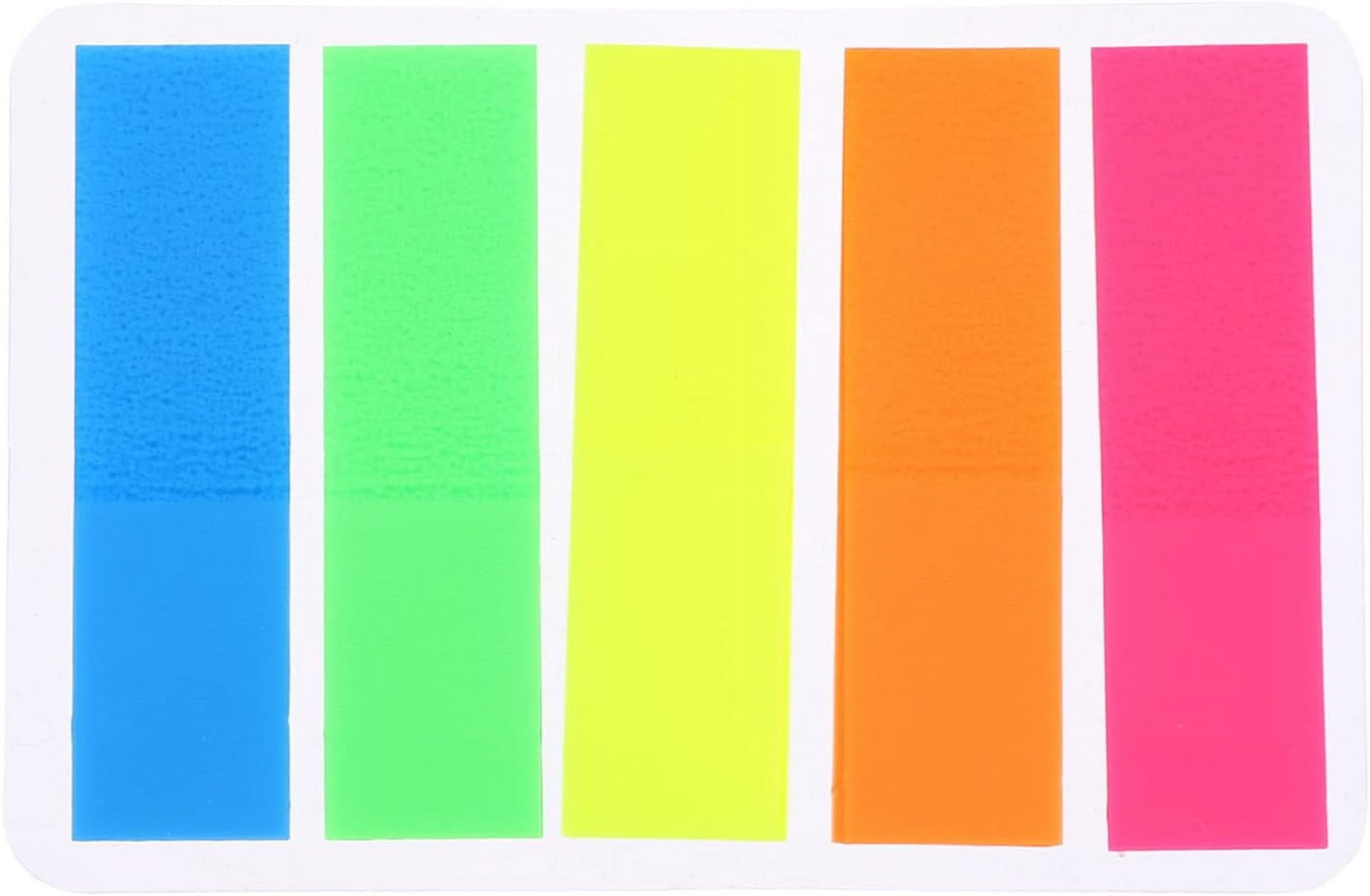 Colored Tabs 2000 Sheets of Page Markers Sticky Tabs Fluorescent Sticky ...