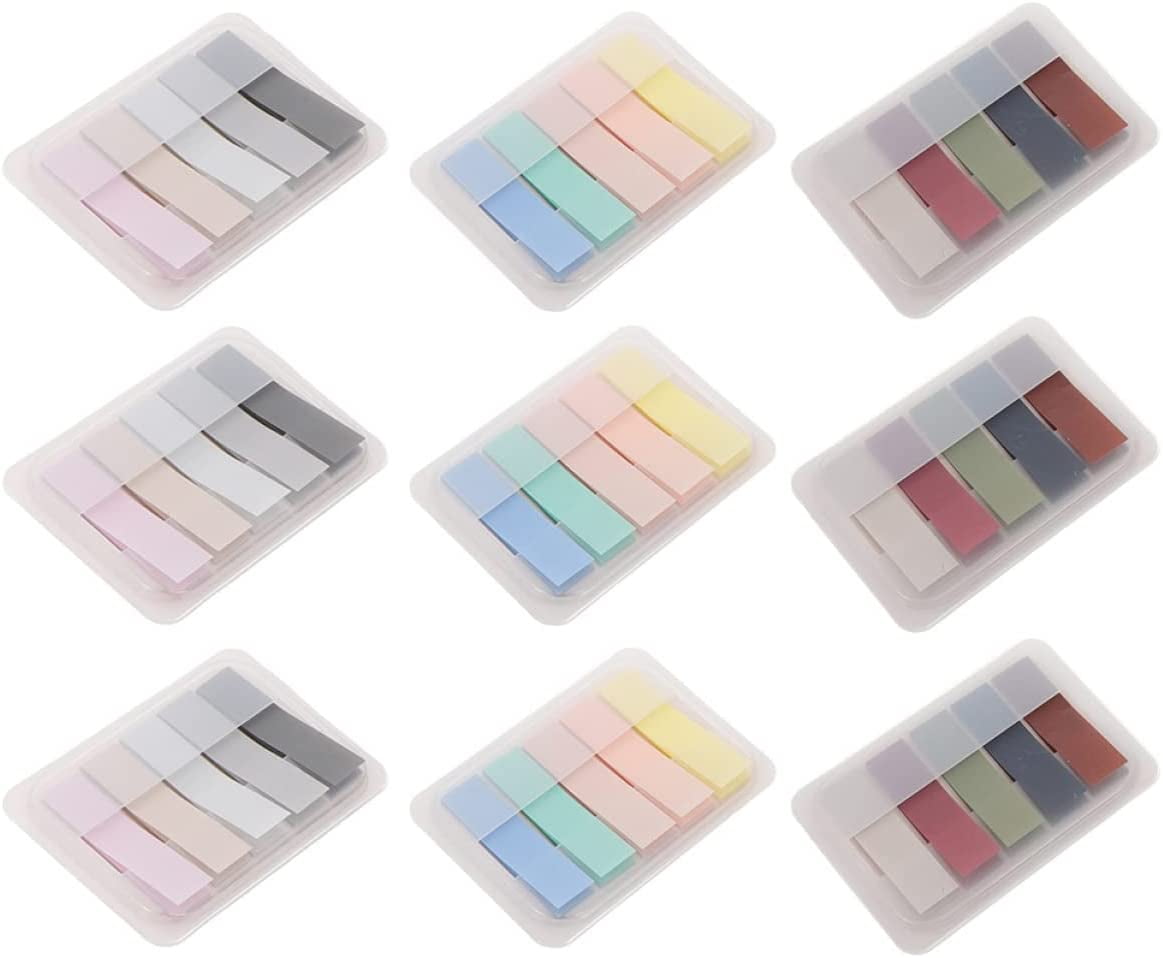 Colored Tabs Sticky Tabs Page Markers 9 Sets Morandi Note Marker Tabs ...