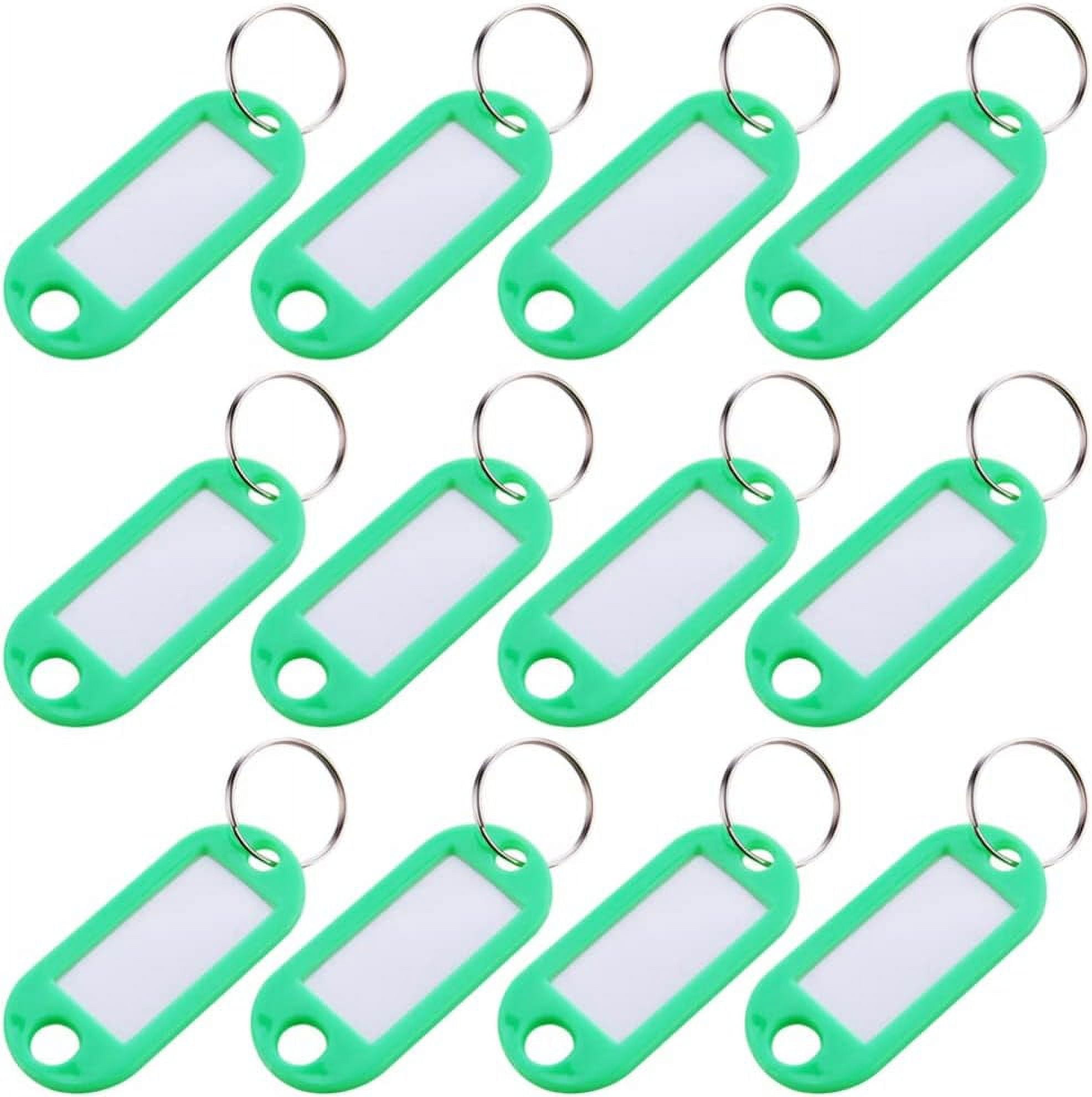 Tabs Tough Plastic Key Tags Keychain Tags Practical Plastic ID Label ...