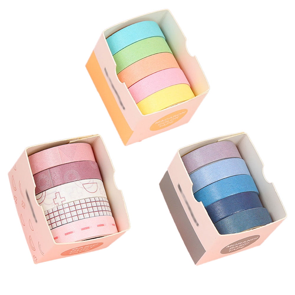 Colored Tape 15 Roll Rainbow Tape for Egg Decorating, DIY School ...