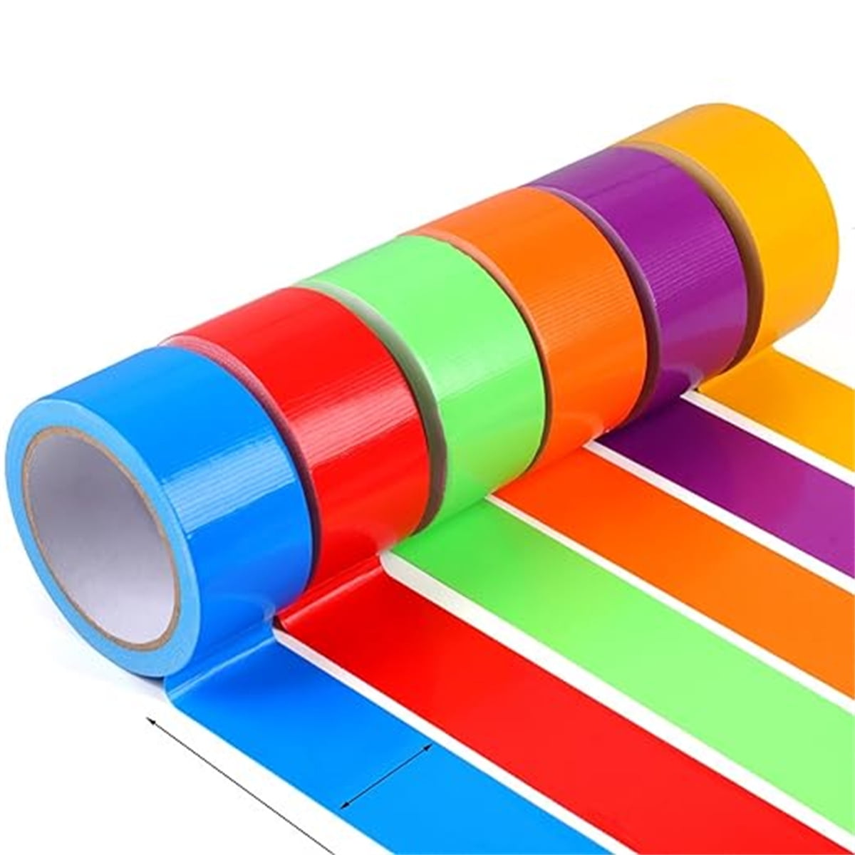 Colored Tape 6 Pack,Self Adherent Easy to Tear Cohesive Tapes,Strong ...