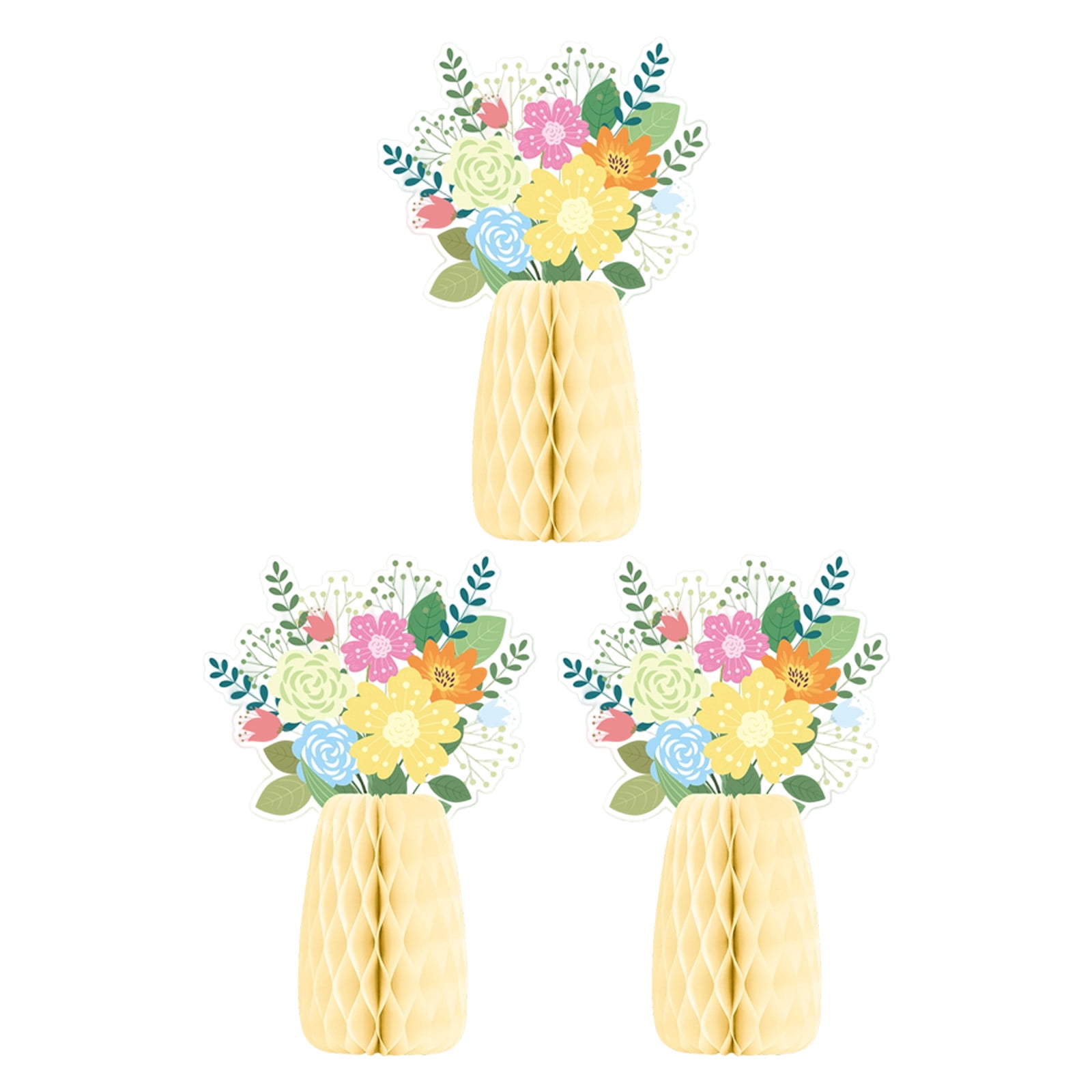 Colored Vase Paper Cutouts Holiday Decoration for Easter Tabletop ...