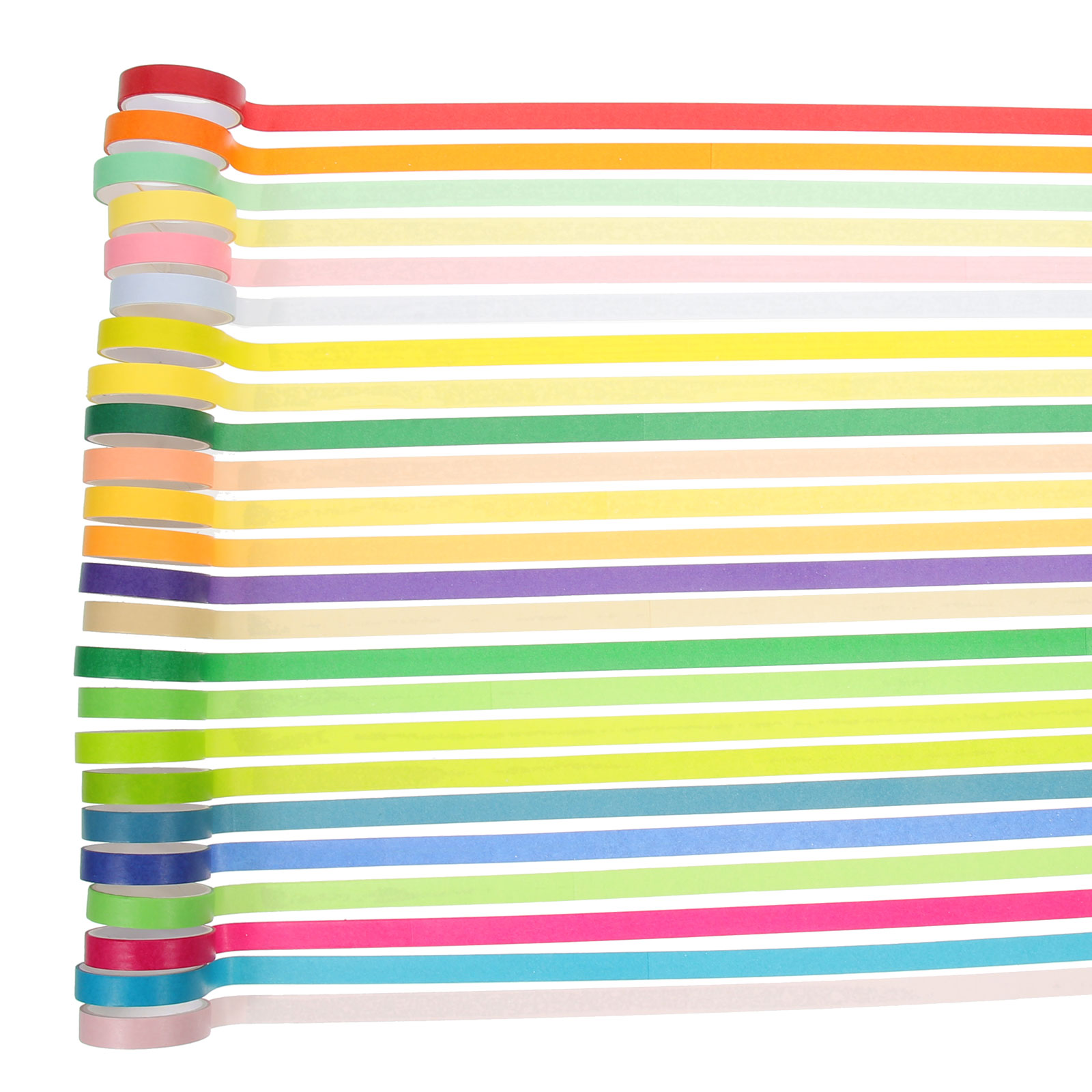 Colored Washi Tape 48 Rolls Notebook Tapes Stickers Gift Wrapping ...