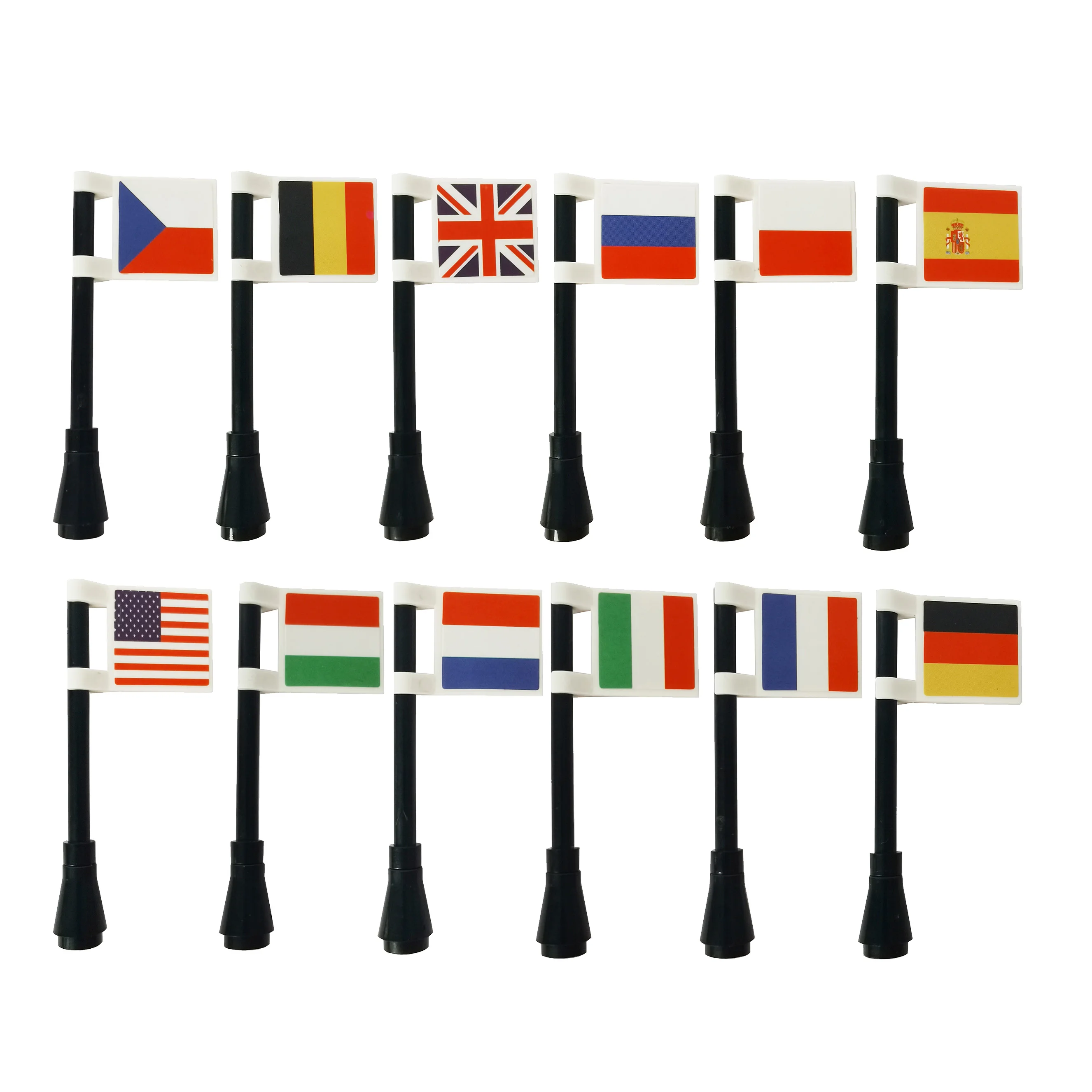 Colored Wave Flags for City Square Ninja Police Castle Knight Holiday ...