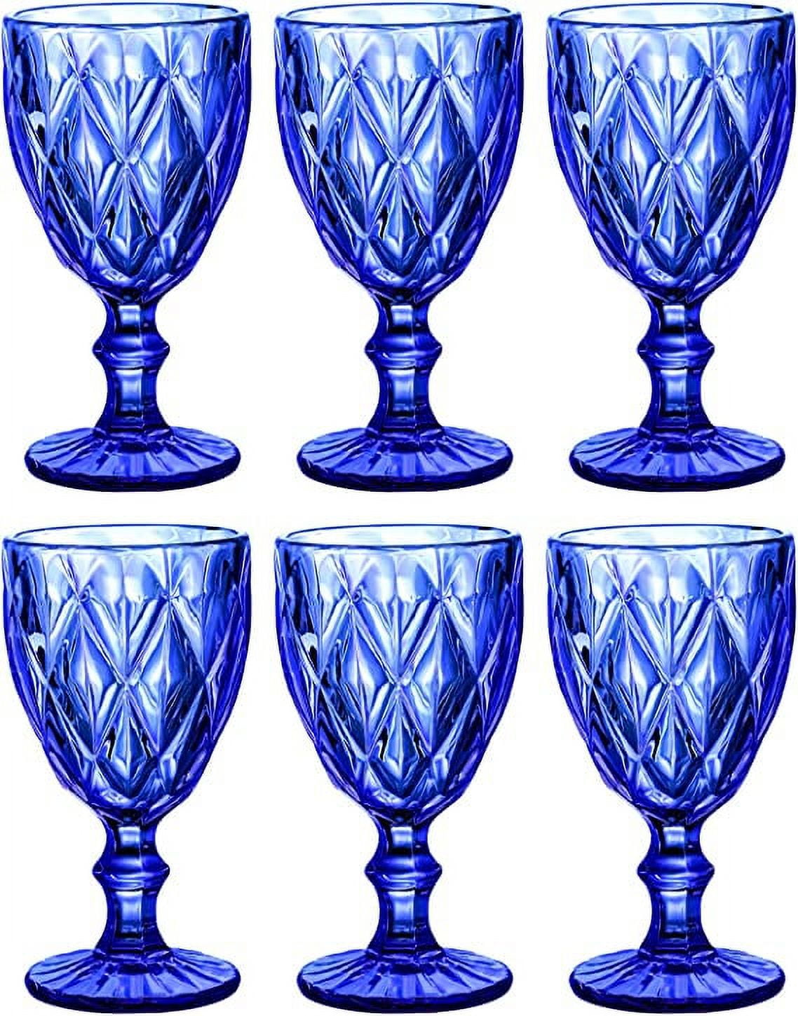 Colored Wine Glasses, Water Glass Goblets, Glass Drinkware Sets ...