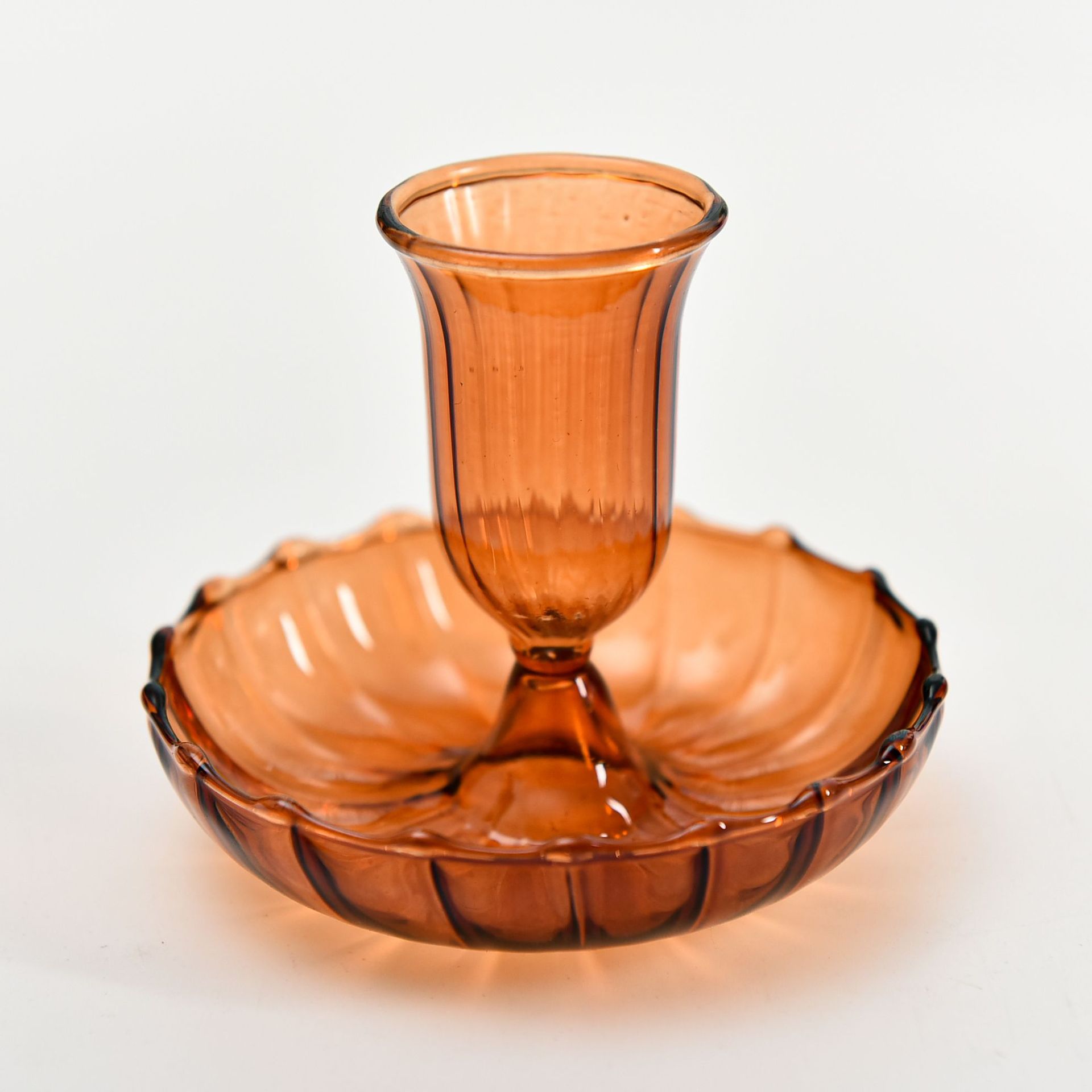 Colored glass candlestick water float Candlestick wedding anniversary ...