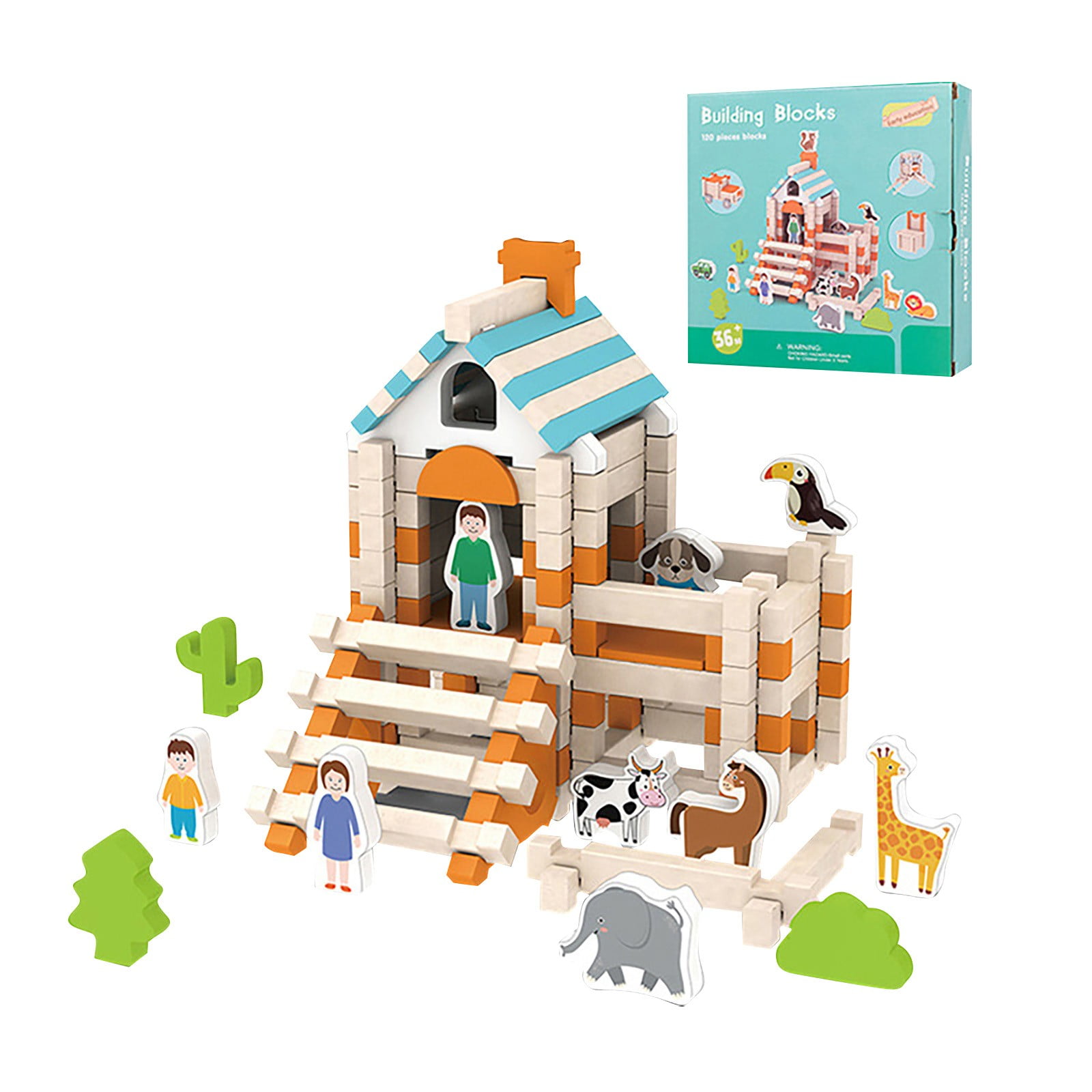 Colored mortise and tenon building blocks 122 pieces - basic version ...