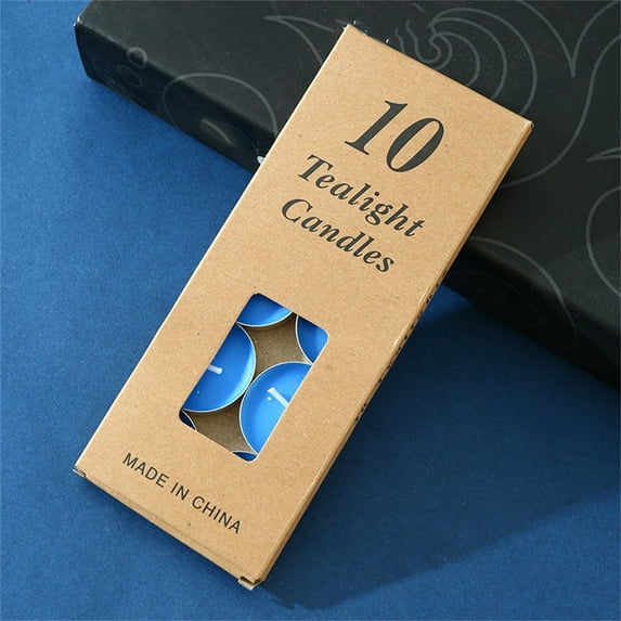 Colored tealight Candles Handmade Organic Tea Lights Set of 10pack ...