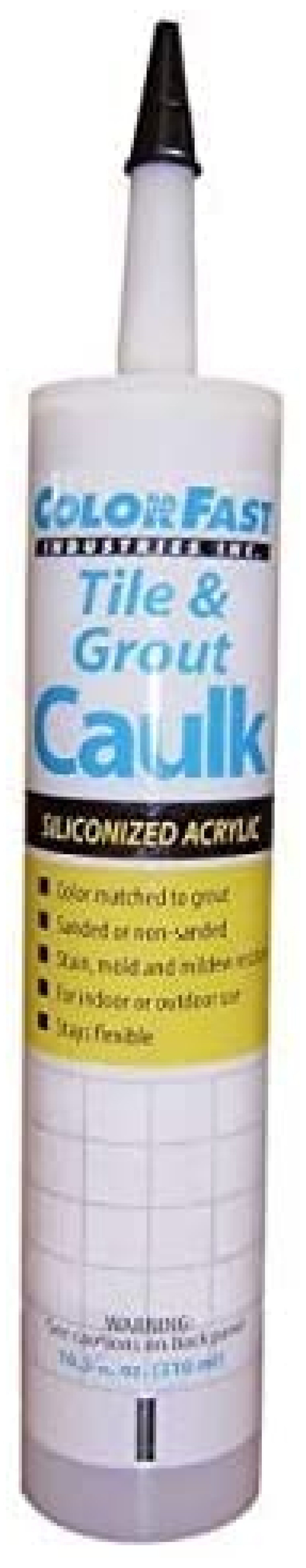 Colorfast Caulking - Black - 10.3oz - Siliconized Acrylic Caulk for ...