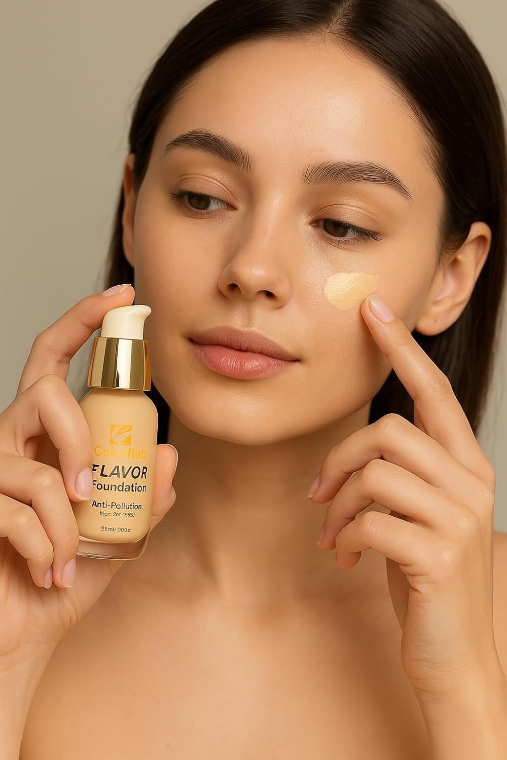 Colorflab Flavor Liquid Foundation Oil Free Luminious Poreless Full Coverage Blendable ...