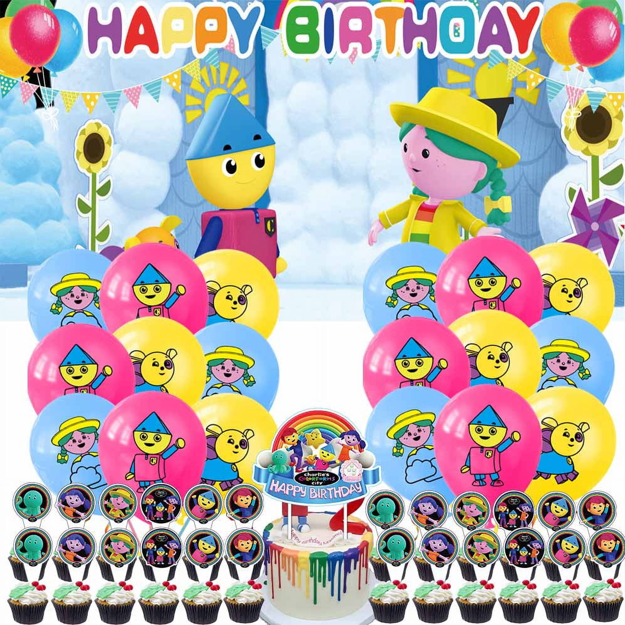 Colorforms City of Charlie Party Supplies Decor Cake Topper Birthday ...