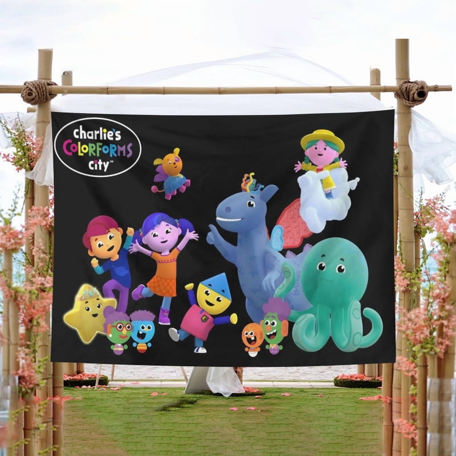 Colorforms City of Charlie pattern wall hanging 50*60 inches high ...