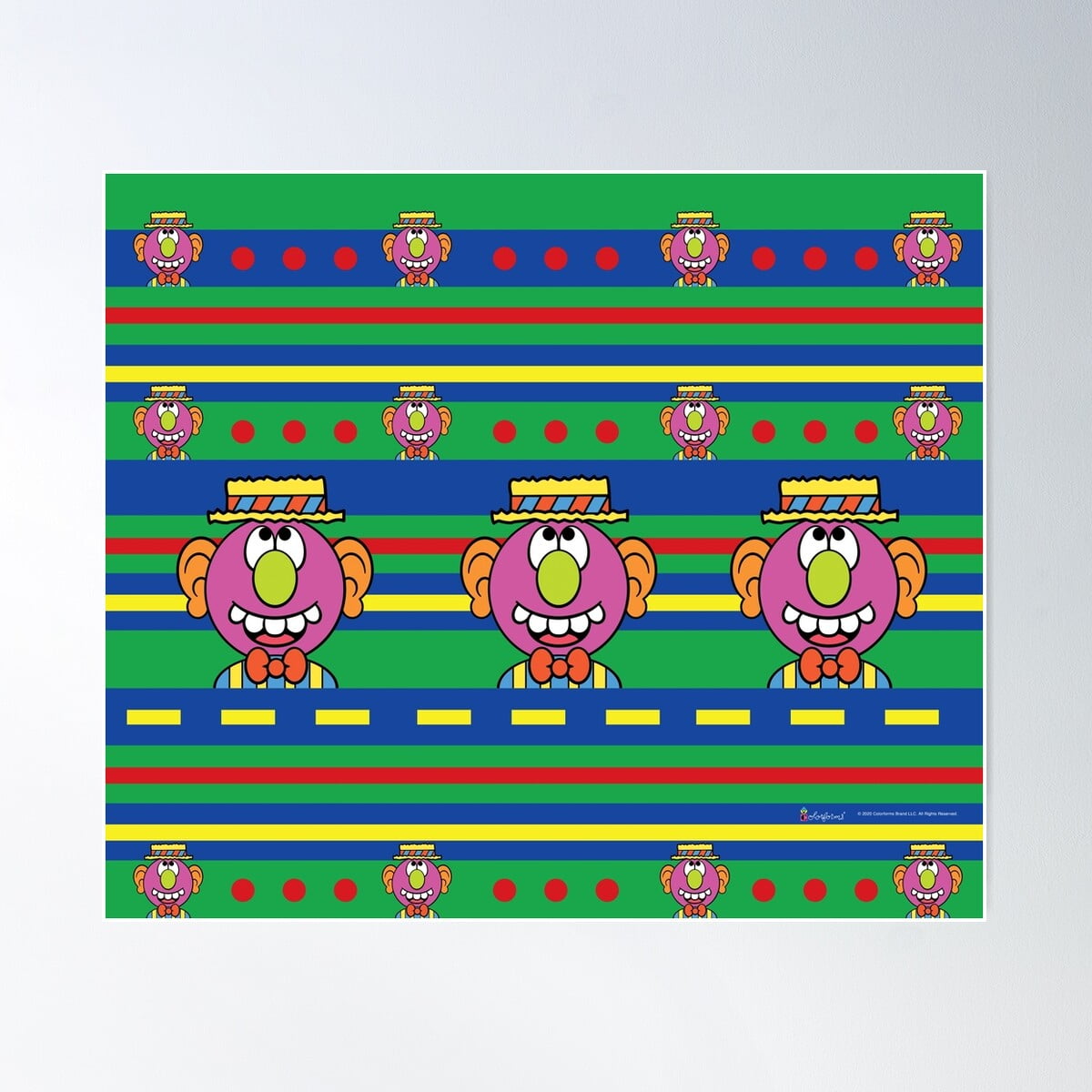 Colorforms, Funny Face 1 Poster Wall Art, Modern Wall Decor For Living ...