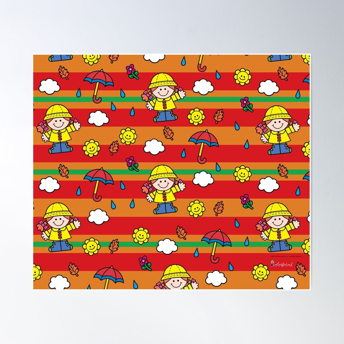 Colorforms, Miss Weather Poster Wall Art, Modern Wall Decor For Living ...