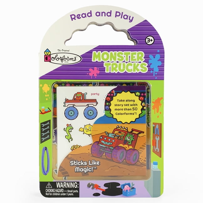 Colorforms: Monster Trucks (Colorforms) (Board Book) - Walmart.com