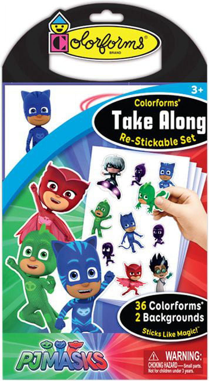Colorforms Take Along Re-Stickable Sticker Set - PJ Masks - Walmart.com