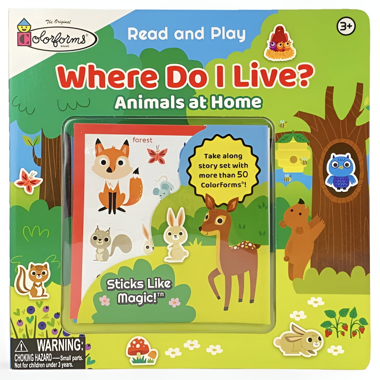 Colorforms Where Do I Live? (Colorforms): Animals at Home, (Board Book ...