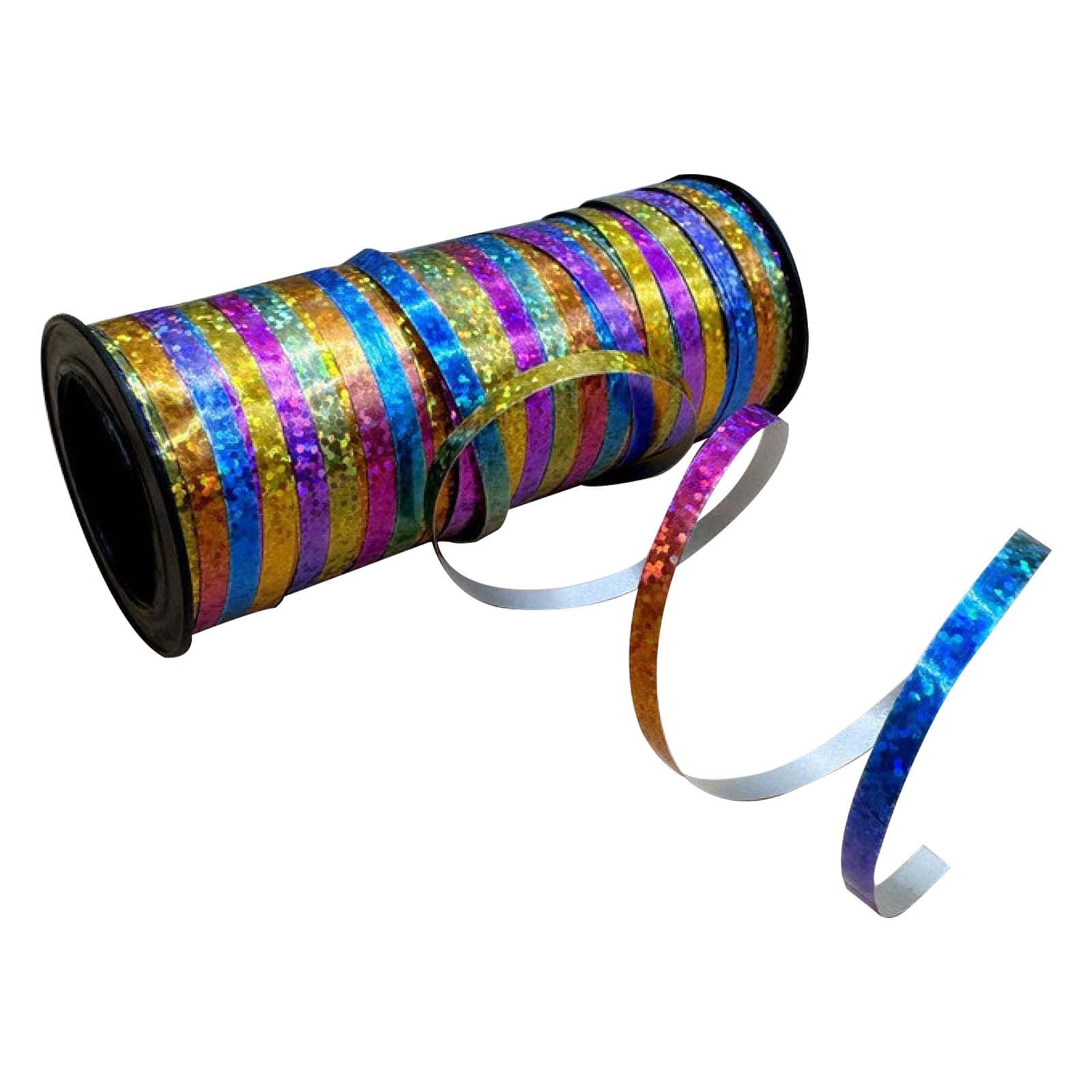 Colorful 100 Yards Laser Ribbon - Curling Ribbon Crimped Curling Ribbon ...