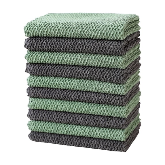 Colorful 10Pcs Home Kitchen Cleaning Cloths Dishwashing towels ...