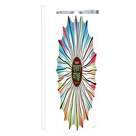 Colorful 20 oz Stainless Steel Insulated Tumbler with Flower Pattern ...