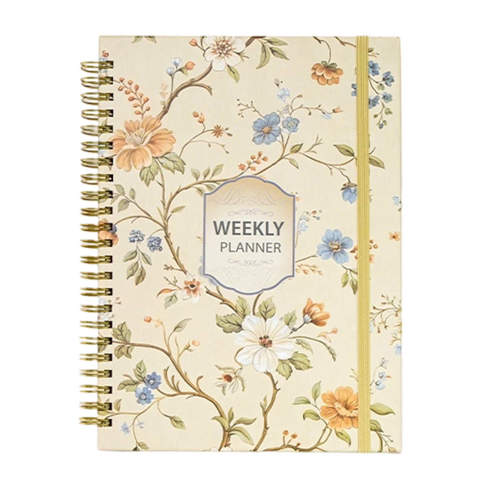 Colorful 2026 Personalized Weekly Monthly Planner, Floral Diary Coil ...