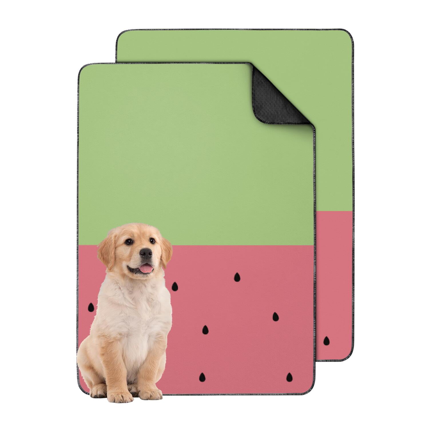 Colorful 24"x35" Fruit Print Washable Dog Pee Pads, Reusable Potty Pads ...