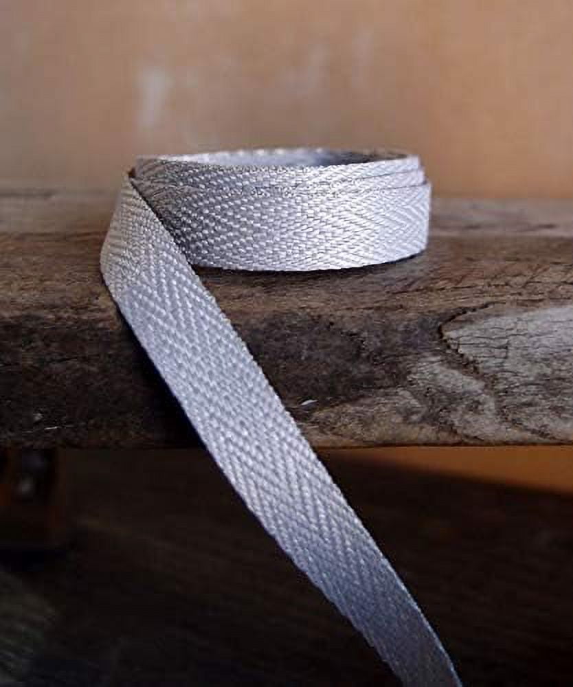 colorful 25 yards herringbone tape twill ribbon, size 3/8", 5/8" 1.5 ...