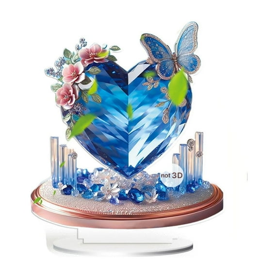 Colorful 2D Heart-Shaped Home Decor, Holiday Party Desktop Decoration ...