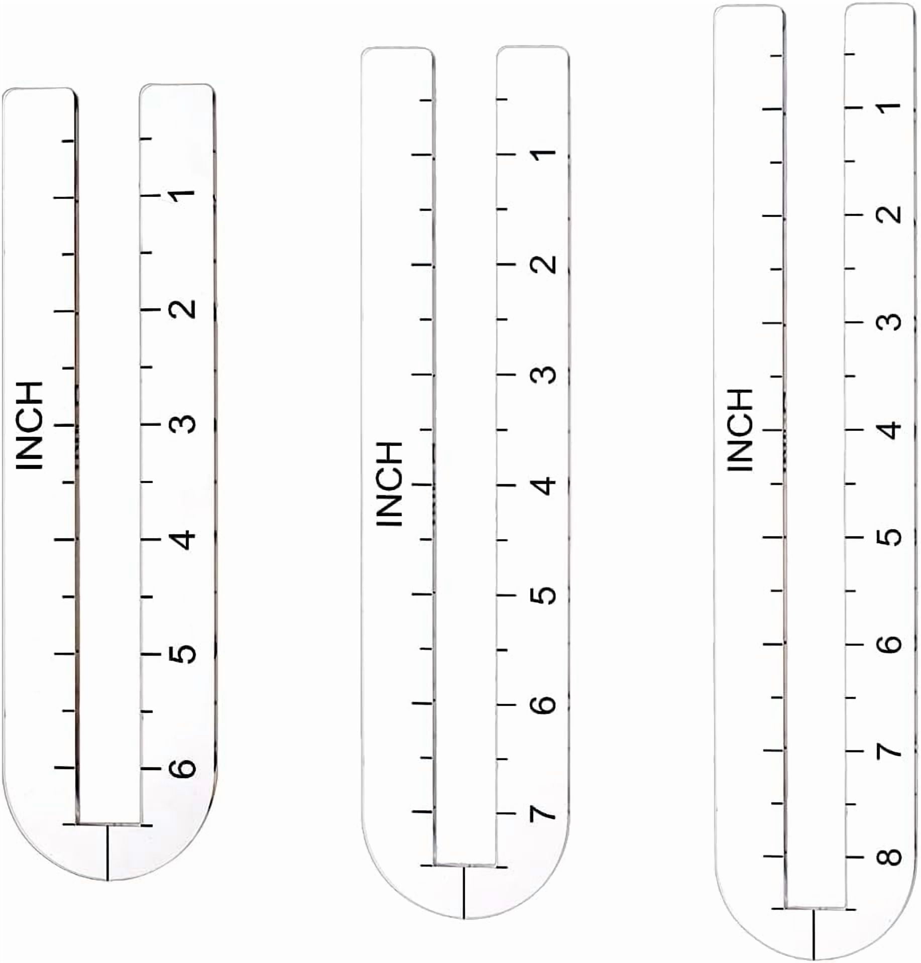 Colorful 3 Sizes Zipper Making Template Set Unclosed Acrylic Zipper ...