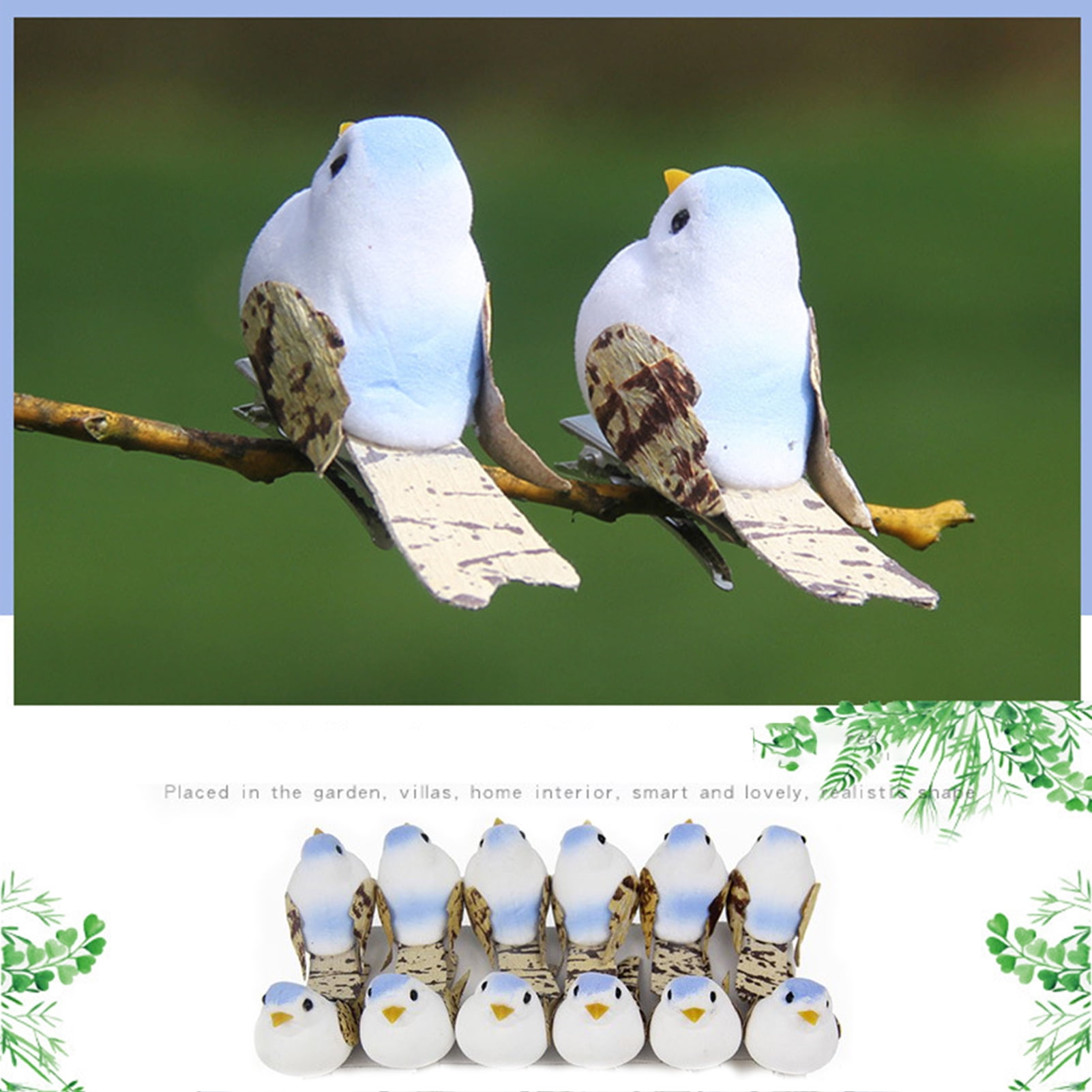 Colorful 3D Eyes Bird Ornament (1 Piece) - Realistic Appearance, Highly ...
