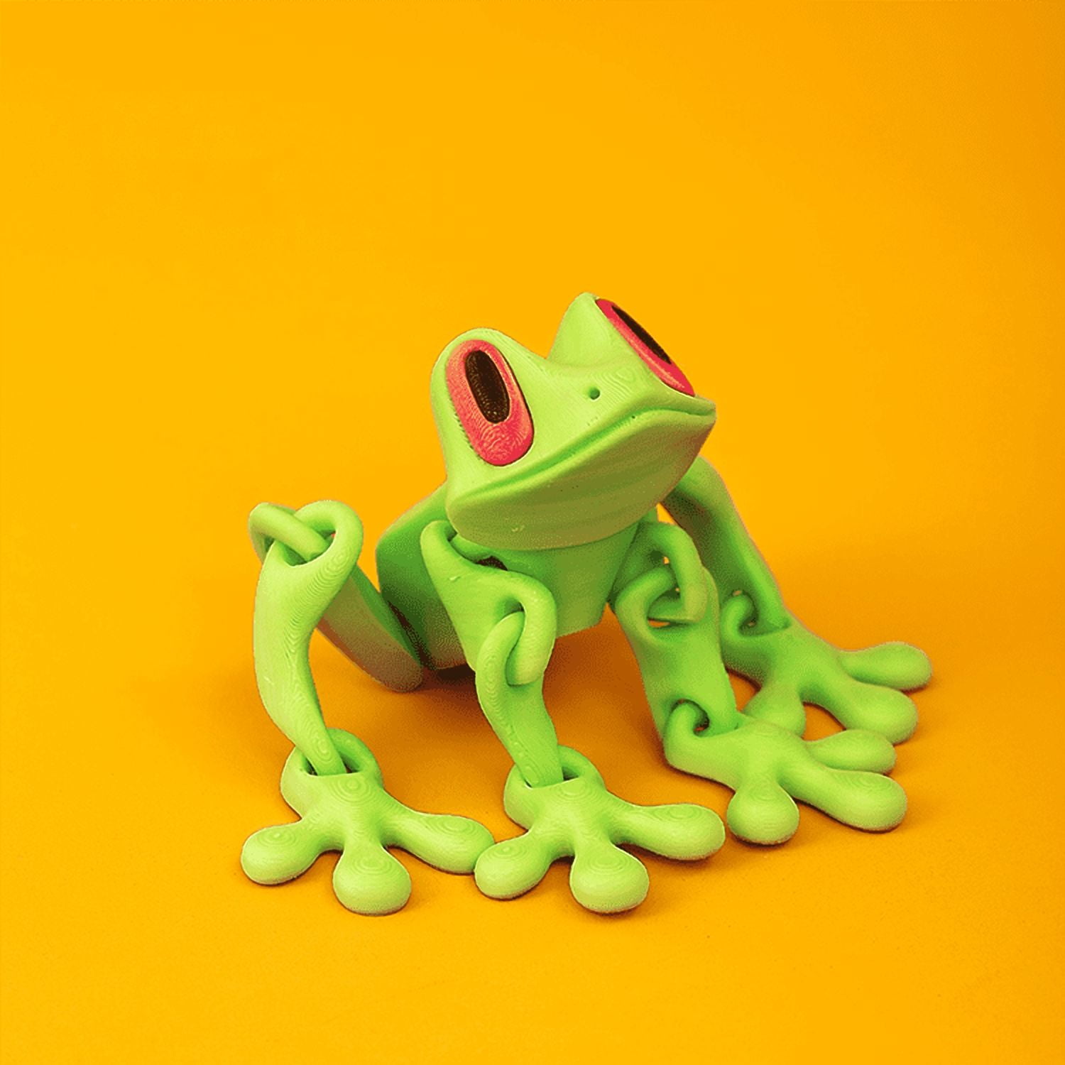 Colorful 3D Magnetic Articulated Frog Fridge Magnets,Fun Gift for ...