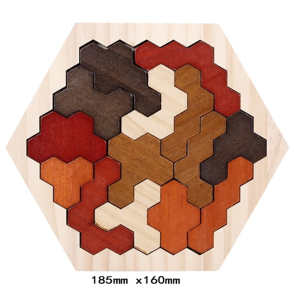 Colorful 3D Wooden Tangram Puzzle, High-Quality Math Jigsaw Game for ...