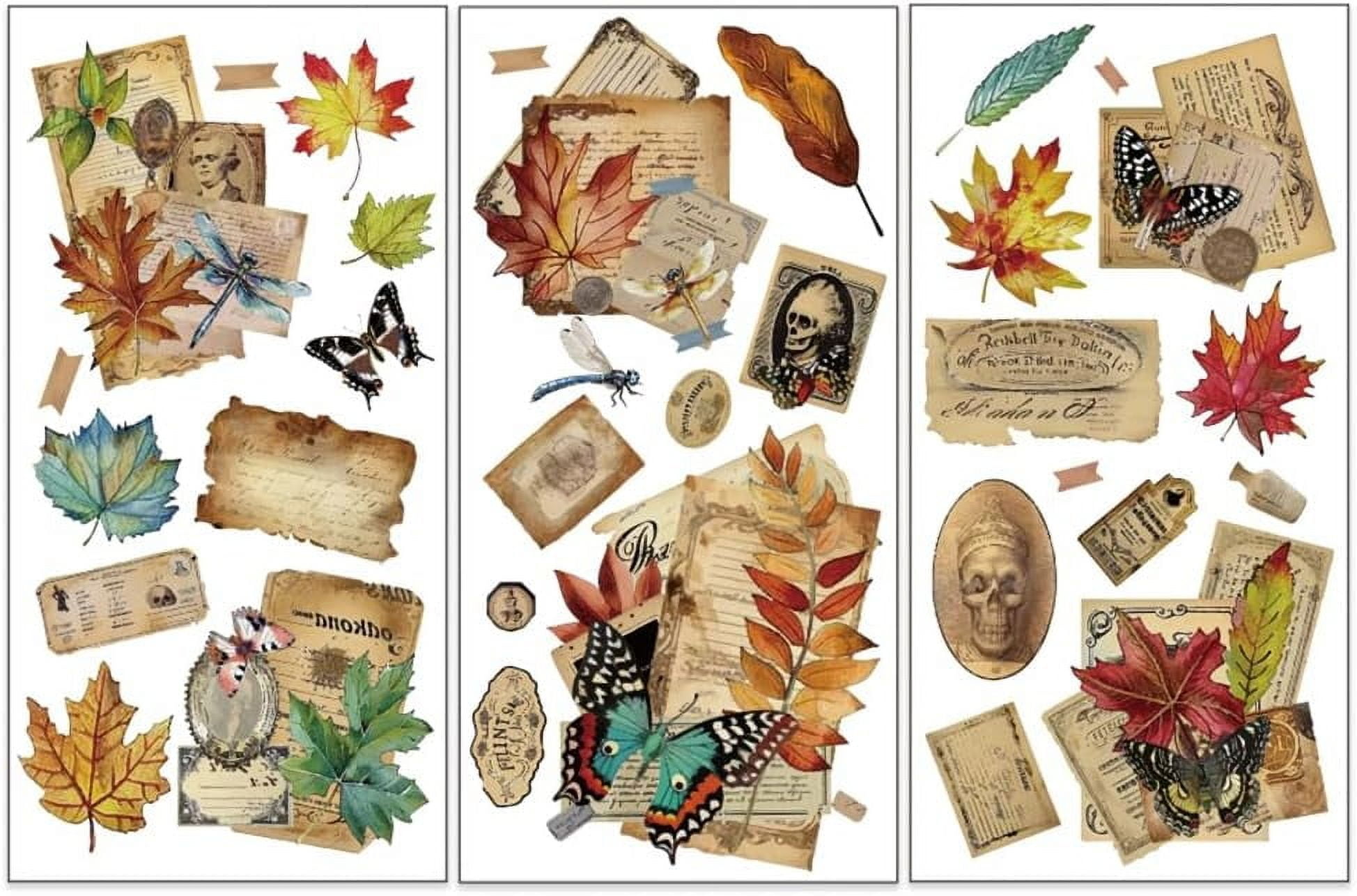 Colorful 3pcs/Set Postcard Rub on Transfers for Furniture and Crafts ...
