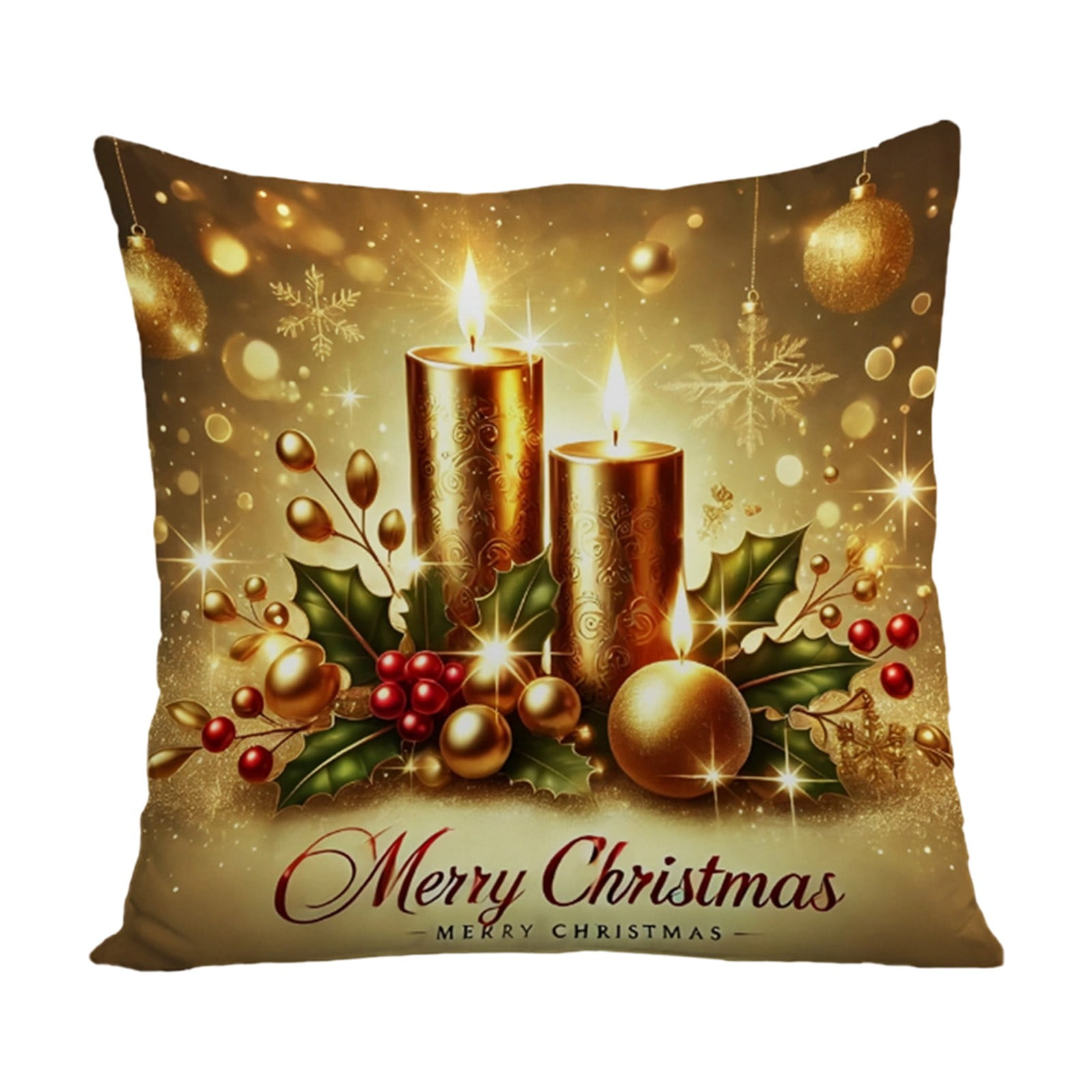 Colorful 45X45Cm Christmas Pillow Cover, Festive Themed Design For Sofa ...