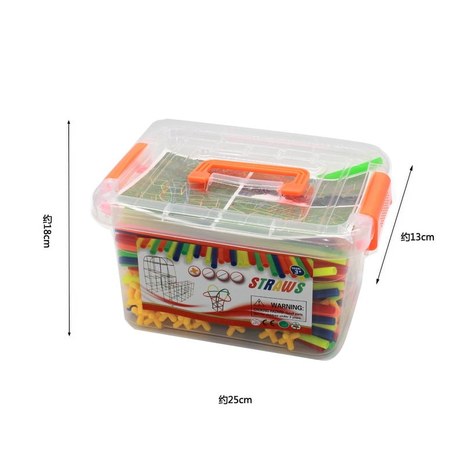 Colorful 4D DIY Straw Building Blocks Joints Plastic Stitching DIY ...