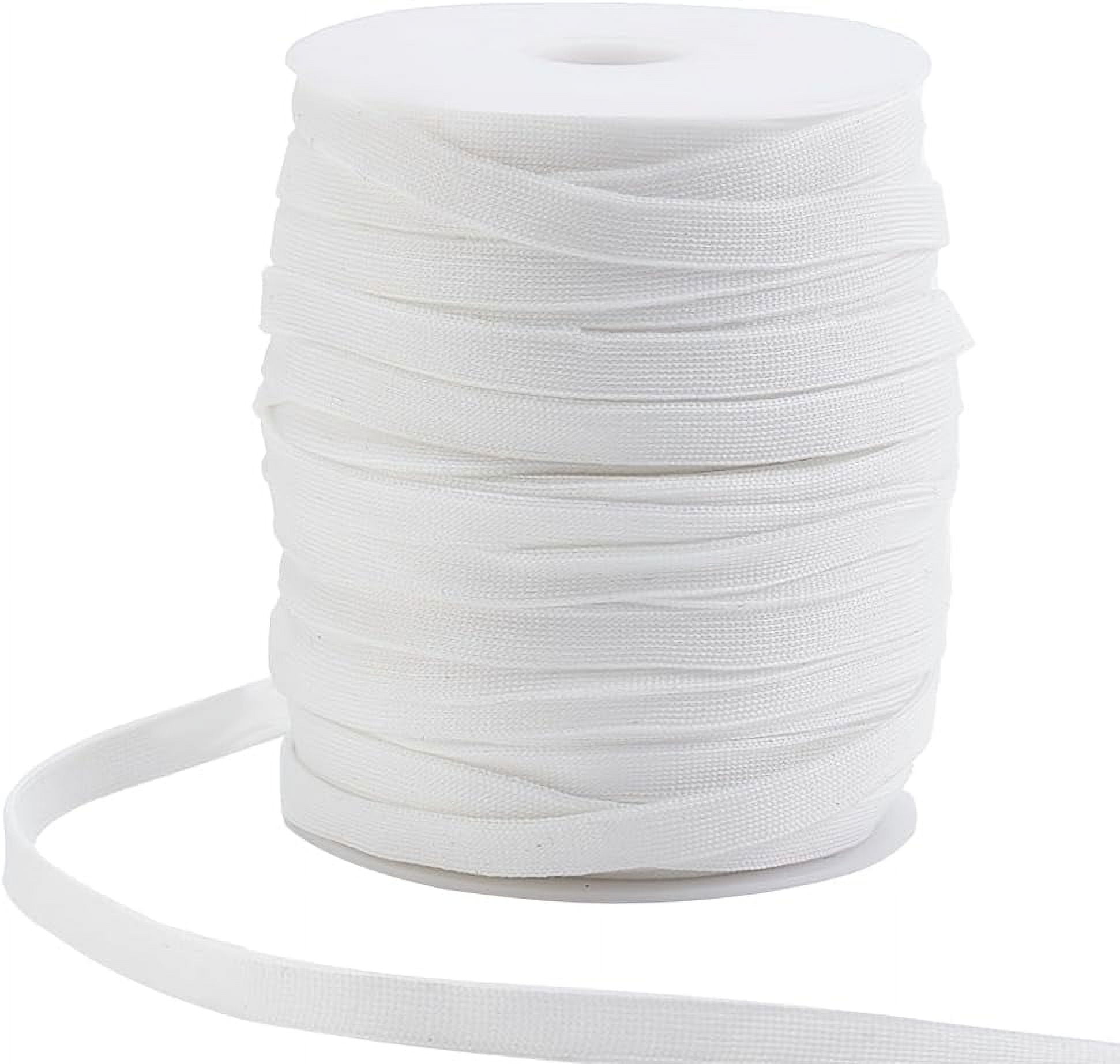 Colorful 55 Yards White Replacement Drawstring 0.4 Inch Polyester Flat ...