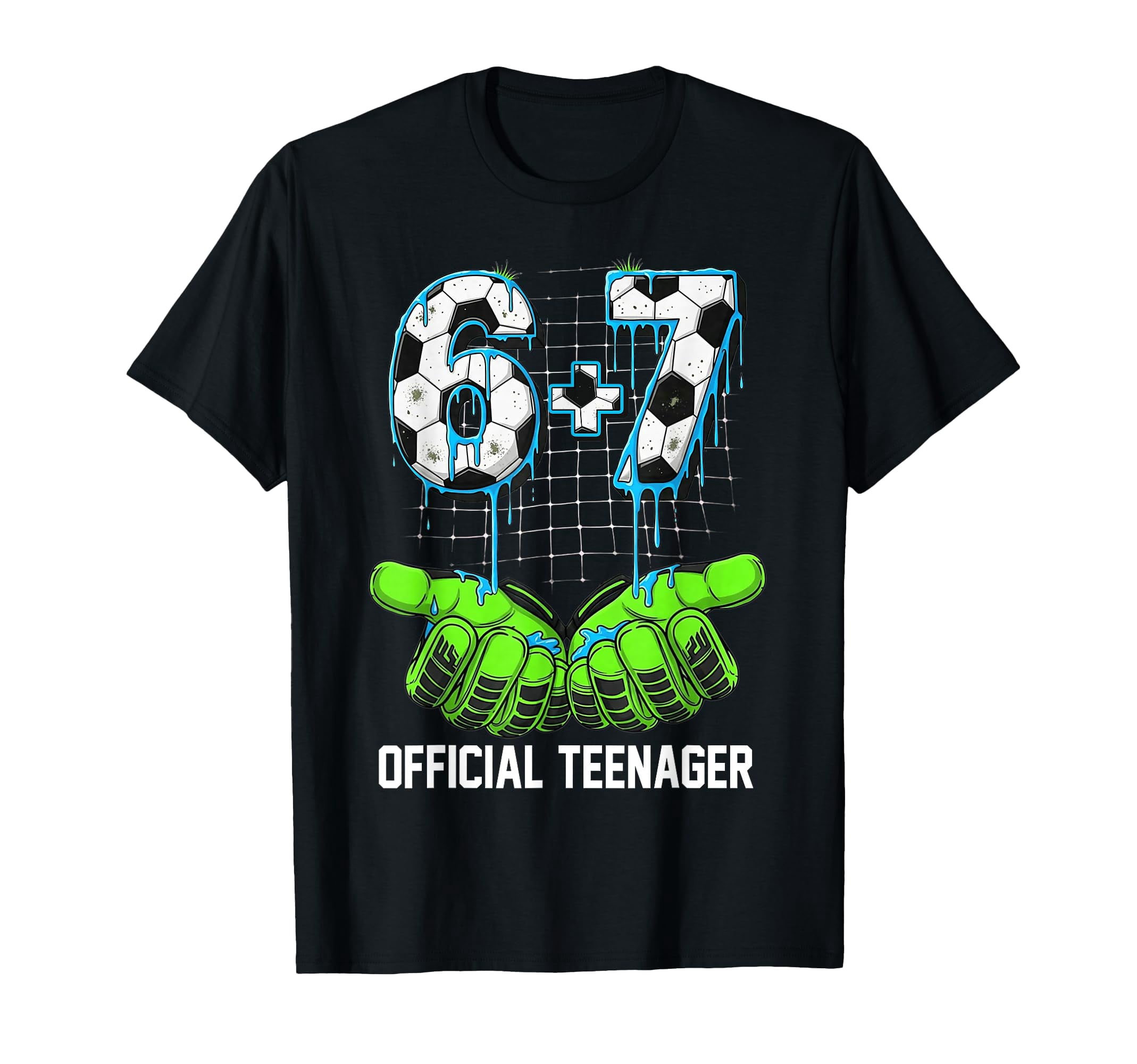 Colorful 6+7 = 13 Design T-Shirt for Fun 13th Birthday Celebration ...