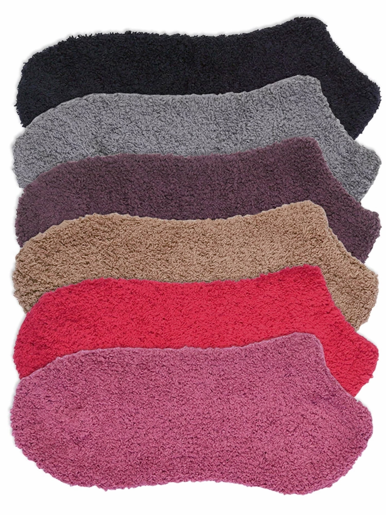 Colorful 6 Pack Comfy Slip Fuzzy Ankle Socks for Women - Walmart.com