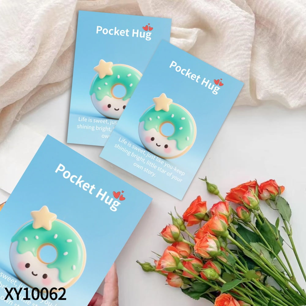 Colorful 60pcs Cute Donut Emotional Support for Family and Friends ...