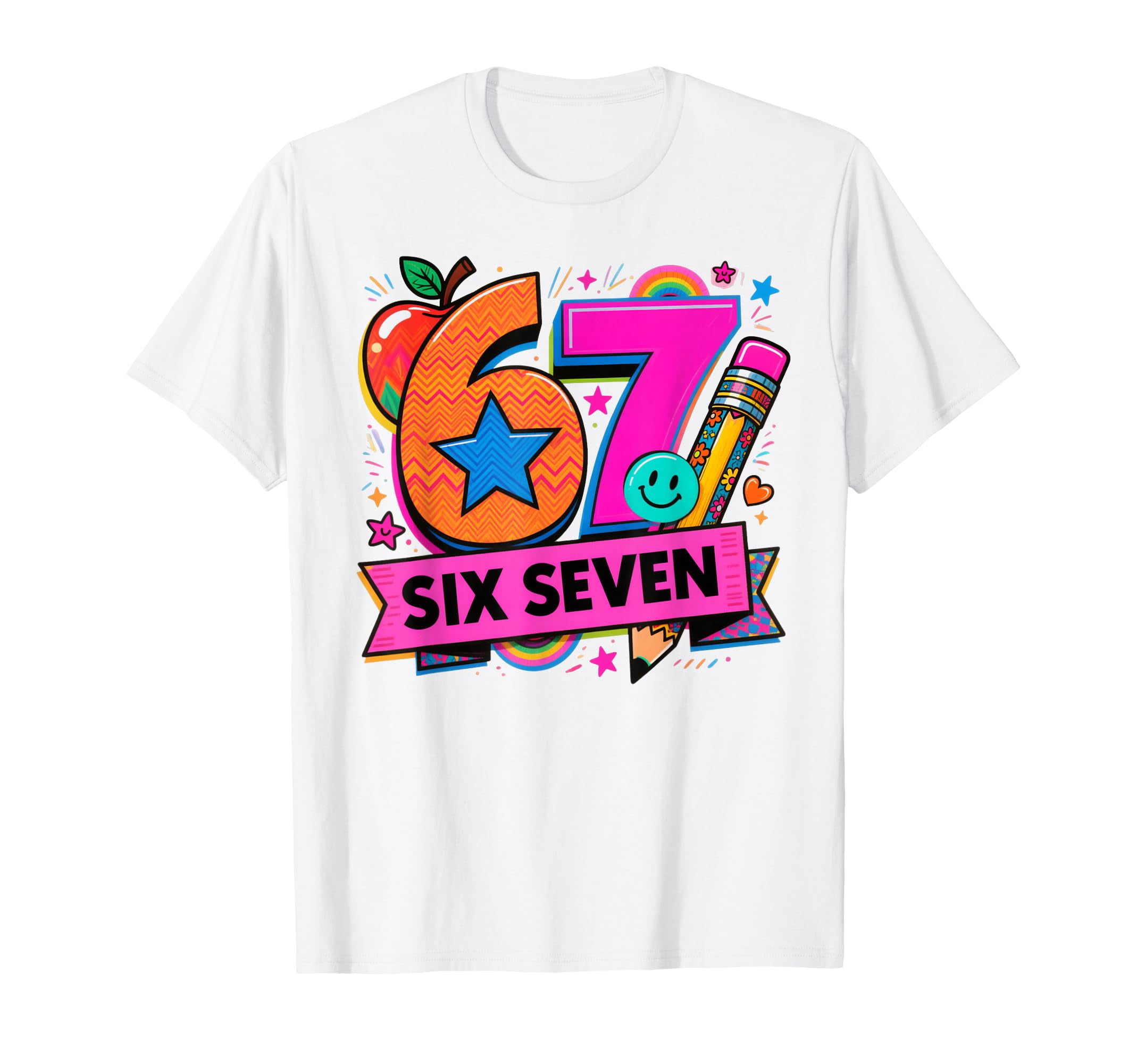 Colorful 67 Days School Meme T-Shirt for Fun Classroom Vibes - Walmart.com