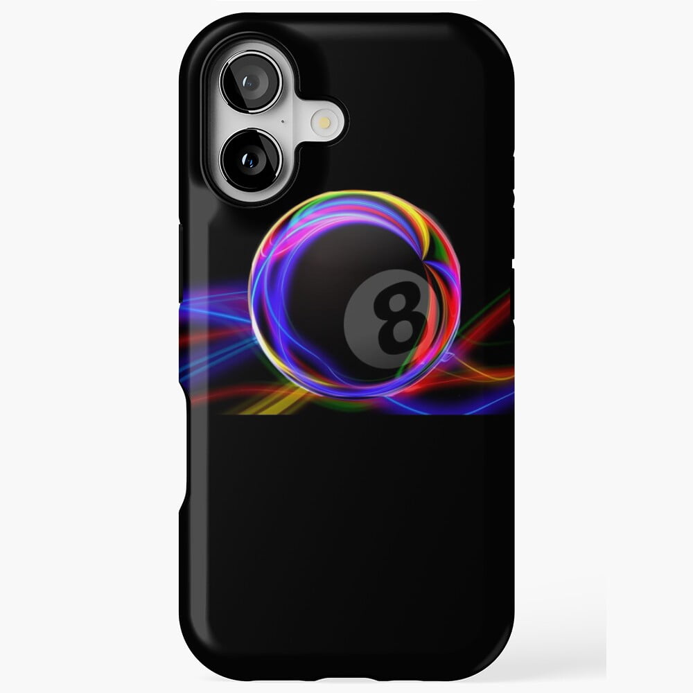 Colorful 8-Ball Billiard Retro Design iPhone 17 through 11 Pro Max ...