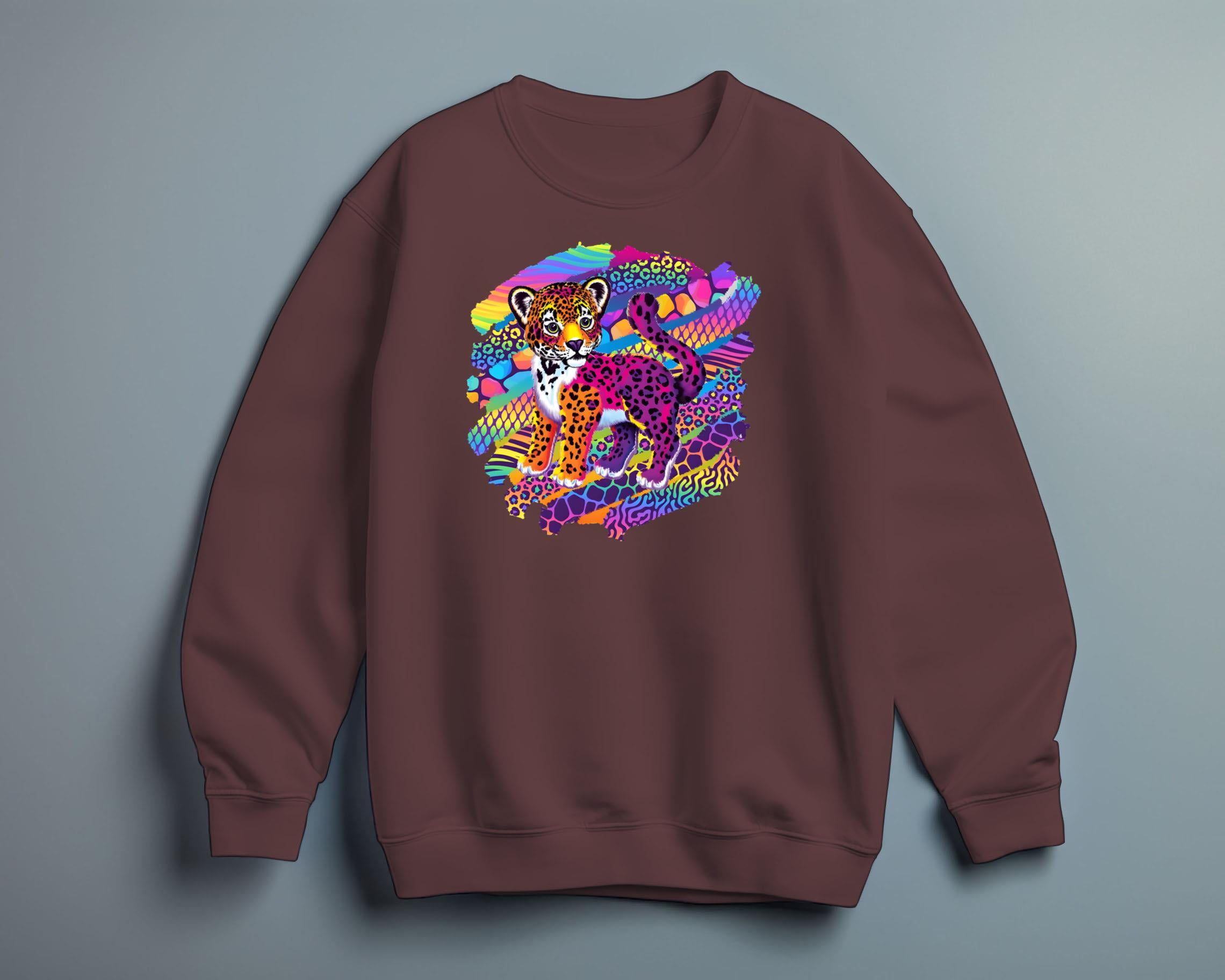 Colorful 90s-Inspired Tiger Graphic Shirt for All Ages - Walmart.com