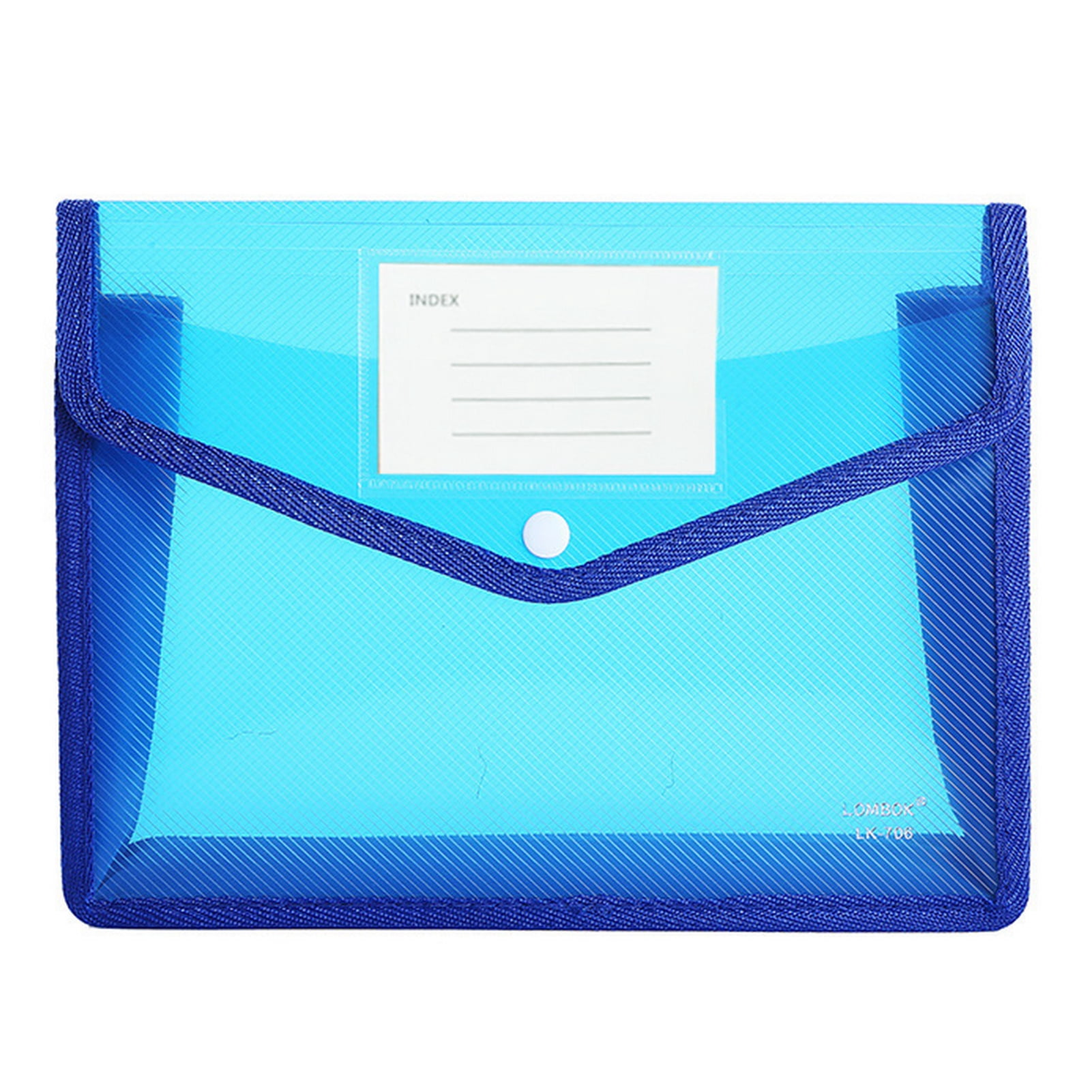 Colorful A4 File Folder- with Label Pocket, Horizontal, Snap Button ...